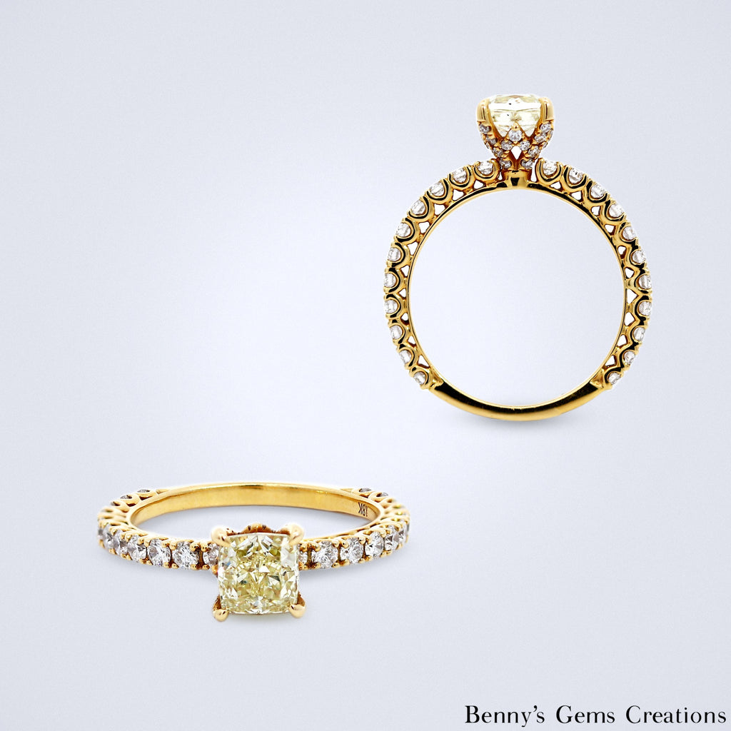 💛 Say Yes with Sunshine: Yellow Diamond Engagement Rings 💛 – Benny's ...