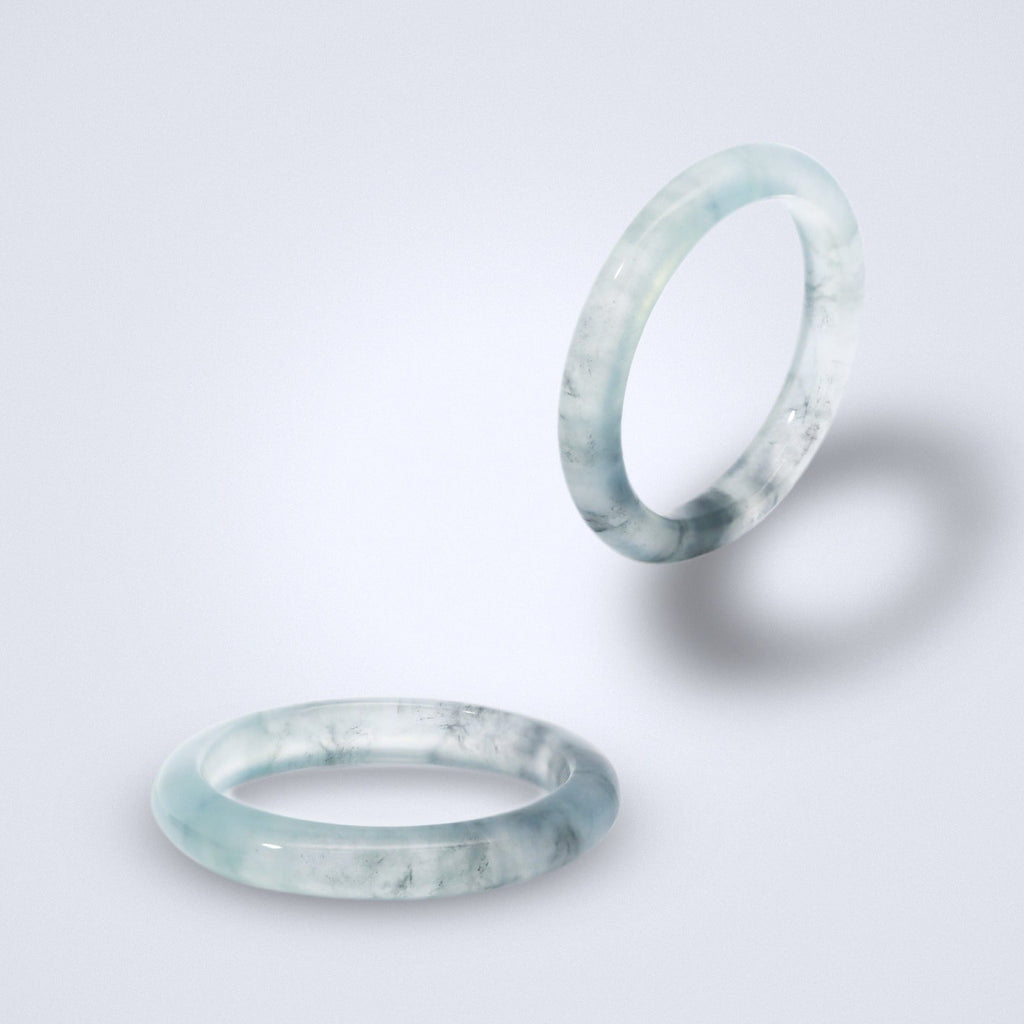 Black and White Jade Stack Ring – Benny's Gems Creations